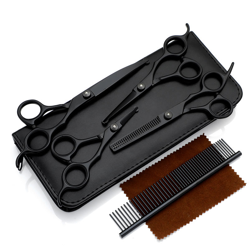Professional 5 Piece Grooming Scissor Case